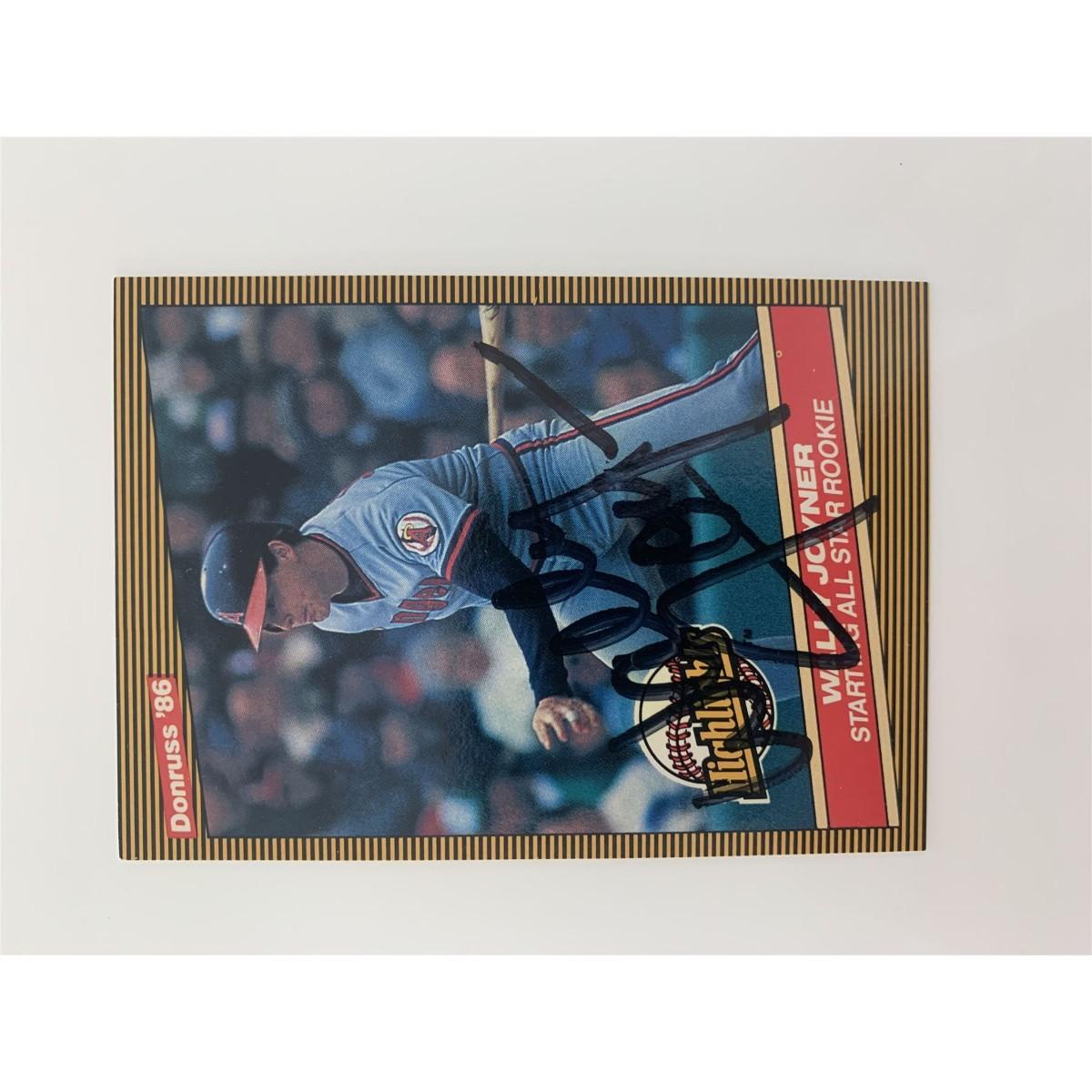 Wally Joyner signed baseball card | EstateSales.org