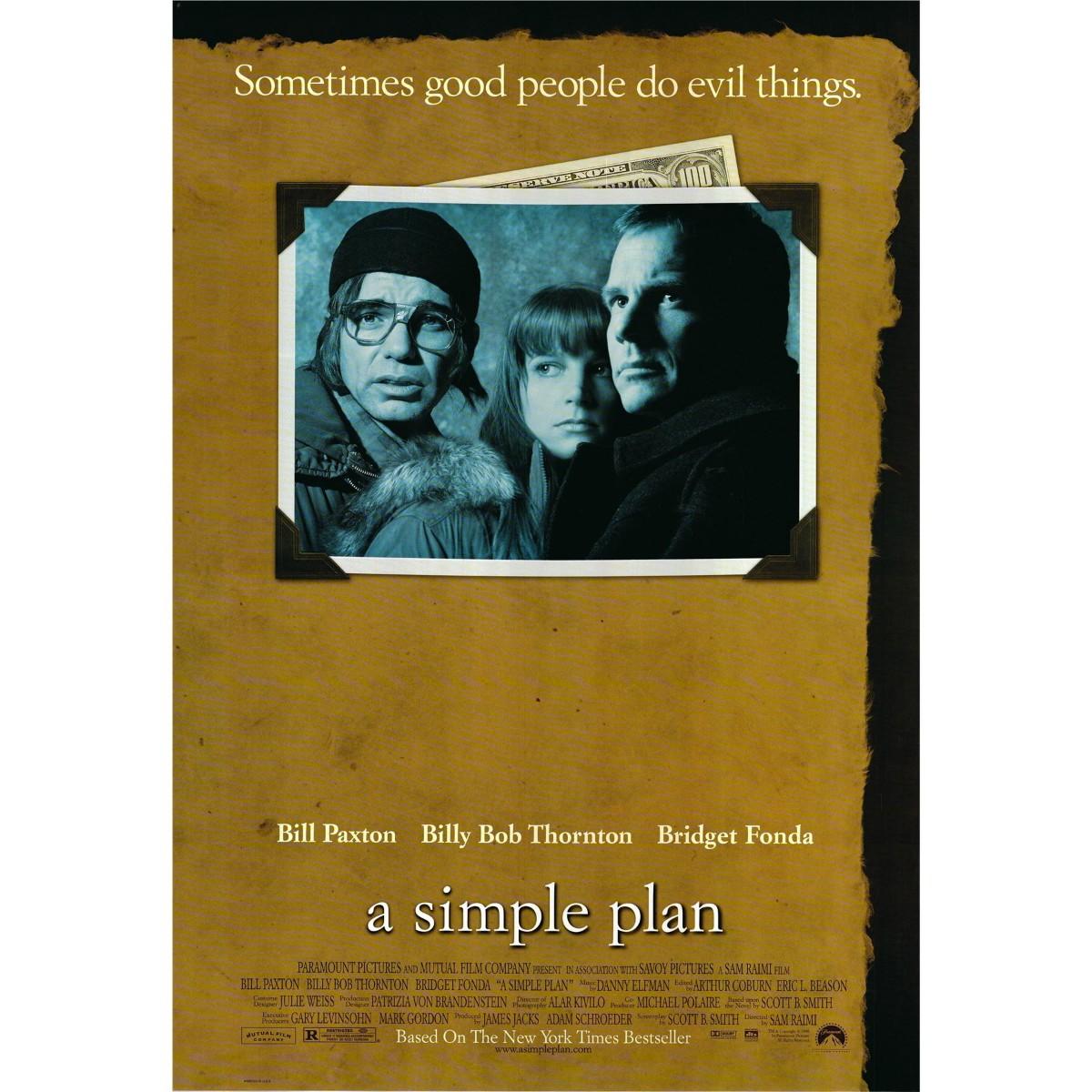 A Simple Plan 1998 original double-sided movie poster | EstateSales.org