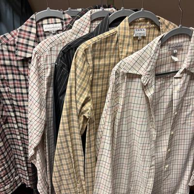 C6- Hana, Evan Picone, Irene Allison shirts (7) see pics for sizes ...