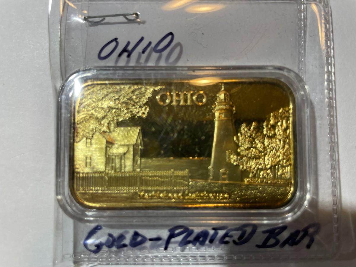 Vintage OHIO 18k Gold-Plated Bar as Pictured. | EstateSales.org