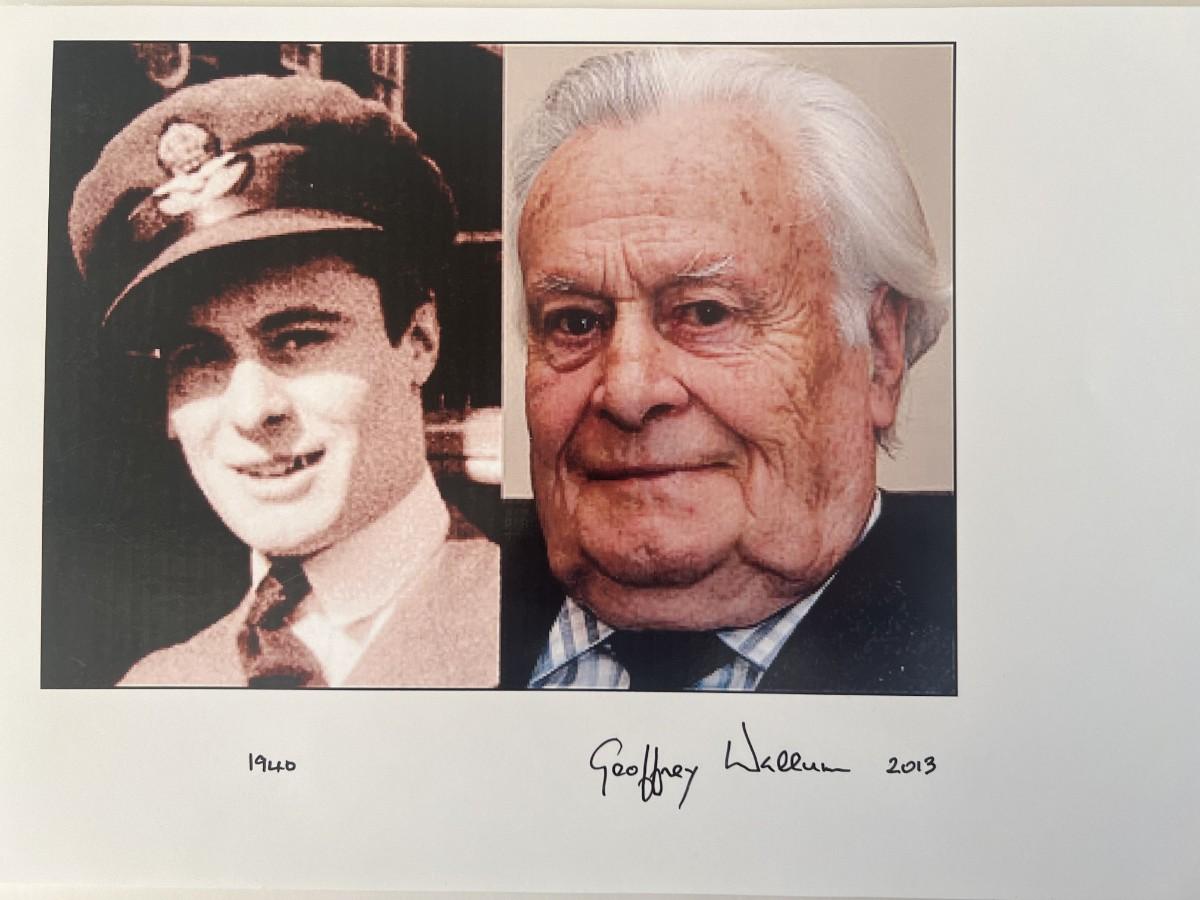 Fighter pilot Geoffrey Wellum signed photo | EstateSales.org