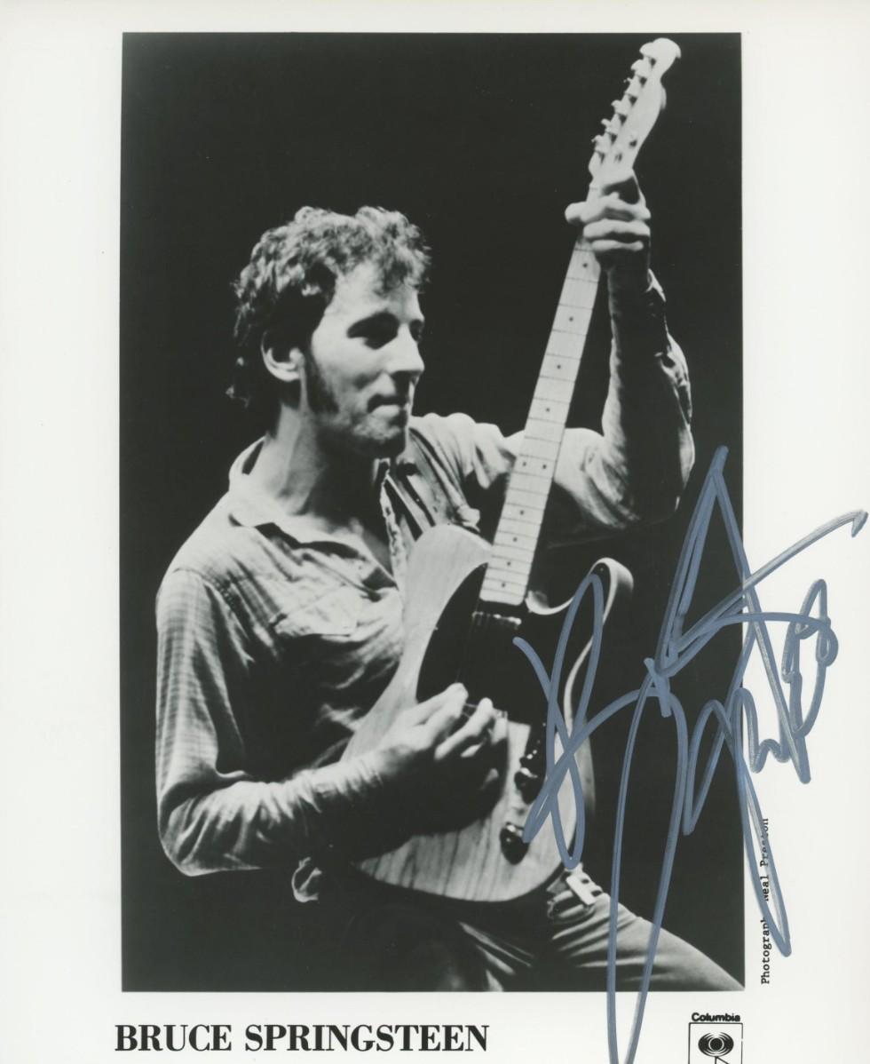Bruce Springsteen signed photo | EstateSales.org