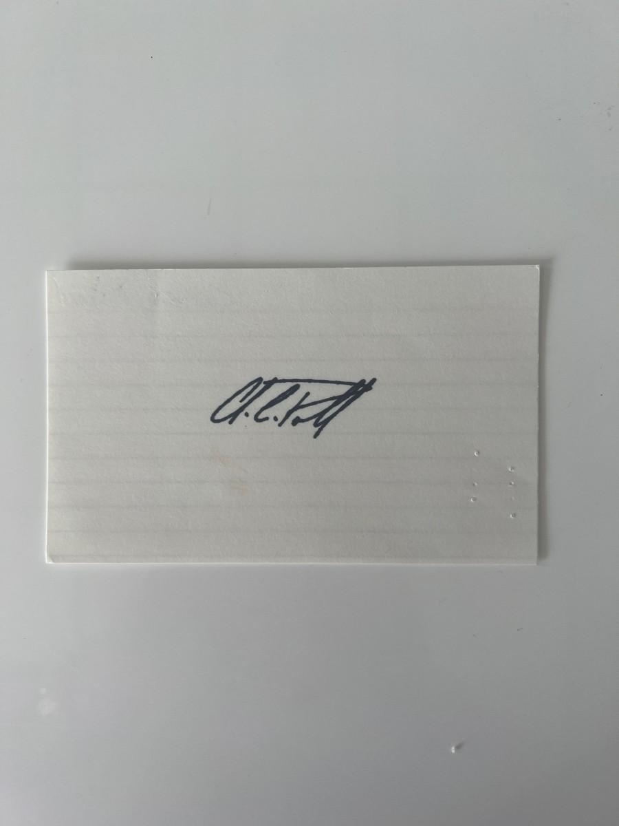 Colin Powell original signature | EstateSales.org