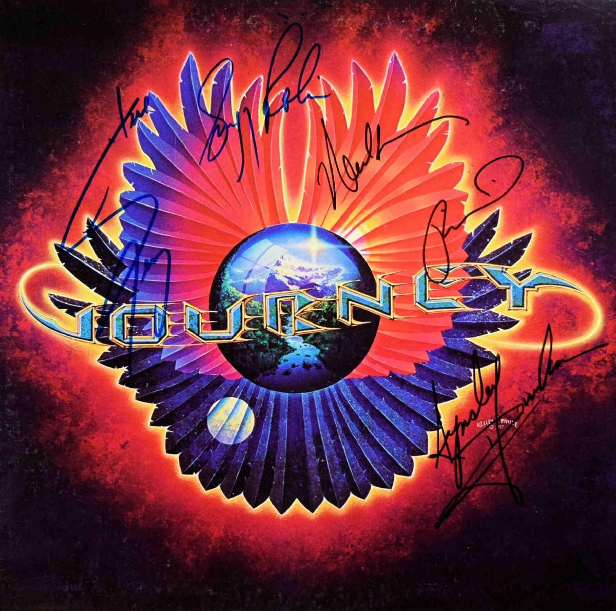 Journey signed Infinity album | EstateSales.org