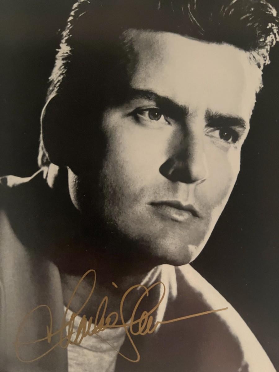 Charlie Sheen facsimile signed photo. 5x7 inches | EstateSales.org