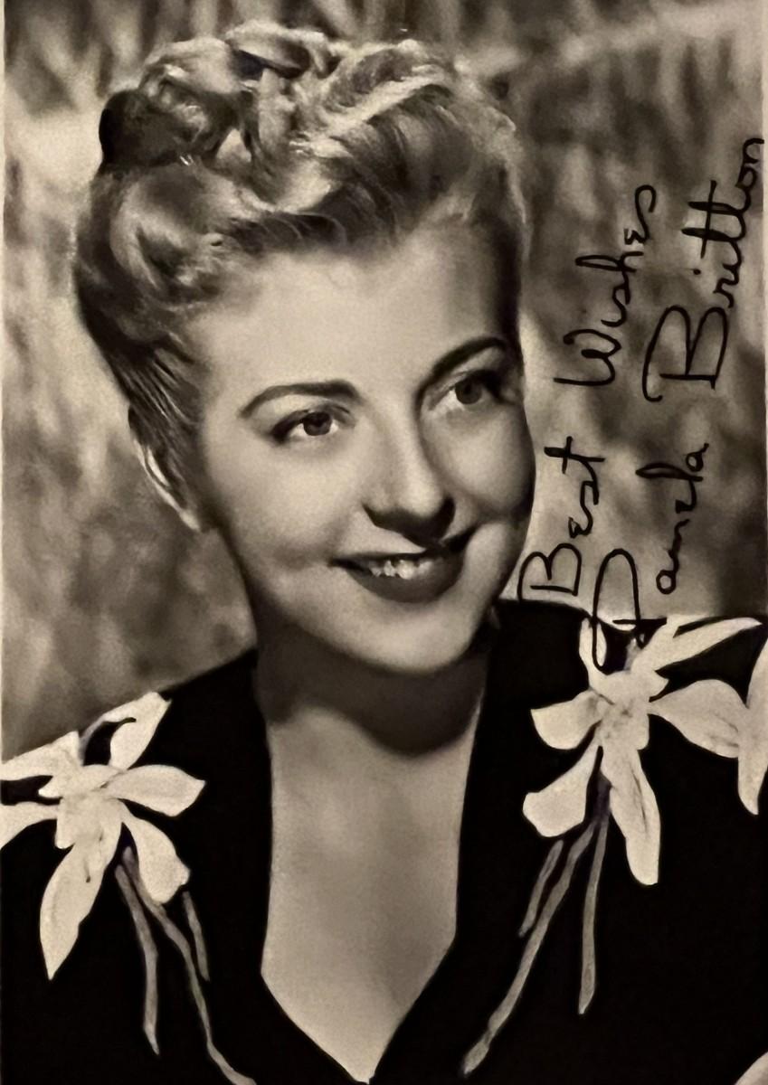 Pamela Britton facsimile signed photo. 3x5 inches | EstateSales.org