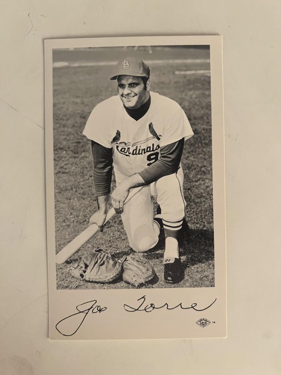 Joe Torre facsimile signed photo. 3x5 inches | EstateSales.org