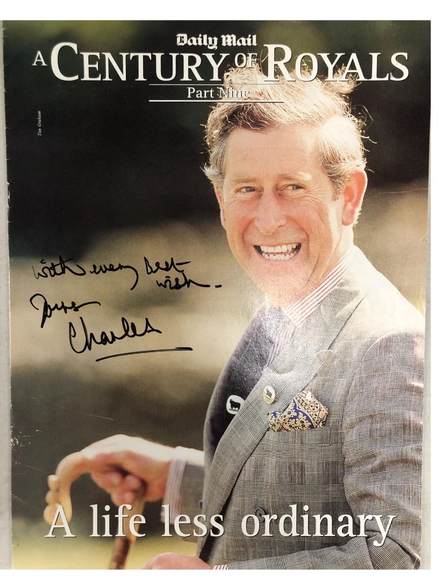 Prince Charles signed Magazine. GFA Authenticated | EstateSales.org