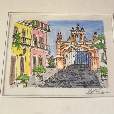 LOT 140: Collection of Signed Water Color Wall Hangings - "Laud ...