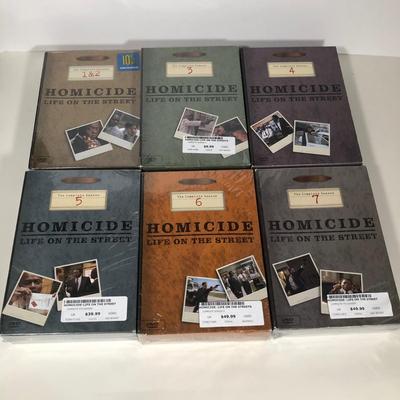 LOT 42: DVD TV Show Box Sets - Homicide S1-7, Murder One 1-2 & Castle ...
