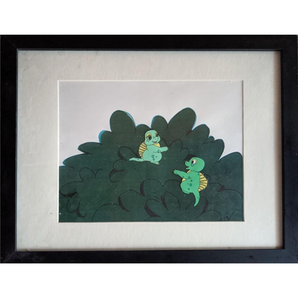 Dink, The Little Dinosaur Framed Animation Cel | EstateSales.org