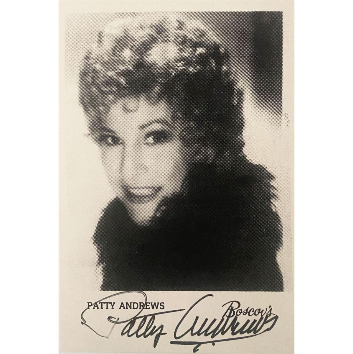 Patty Andrews Signed Photo | EstateSales.org