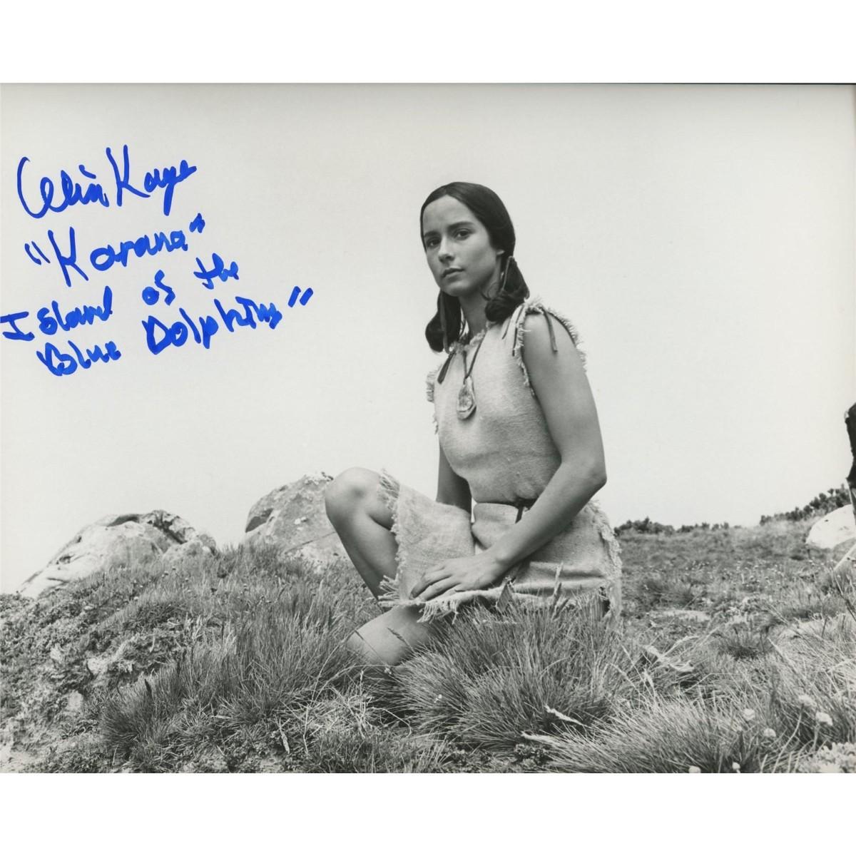 Island of the Blue Dolphins Celia Kaye signed movie photo | EstateSales.org