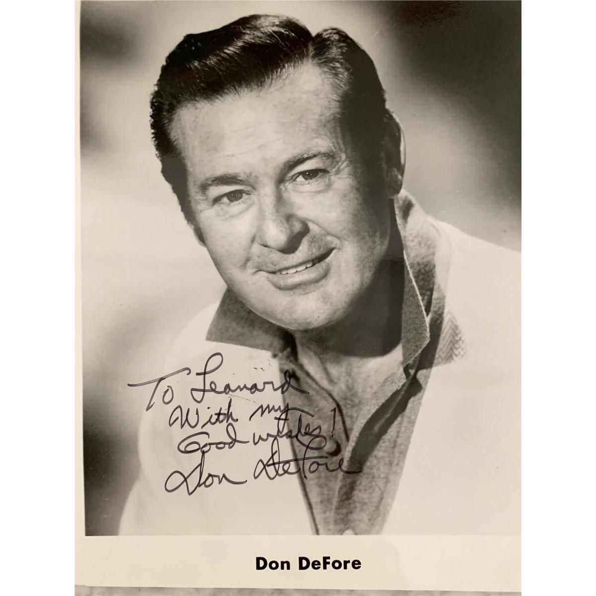 Don DeFore signed photo | EstateSales.org