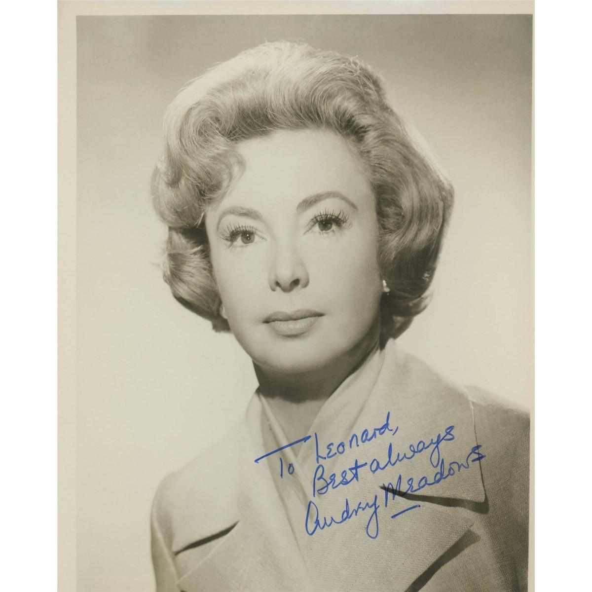 Audrey Meadows signed photo | EstateSales.org