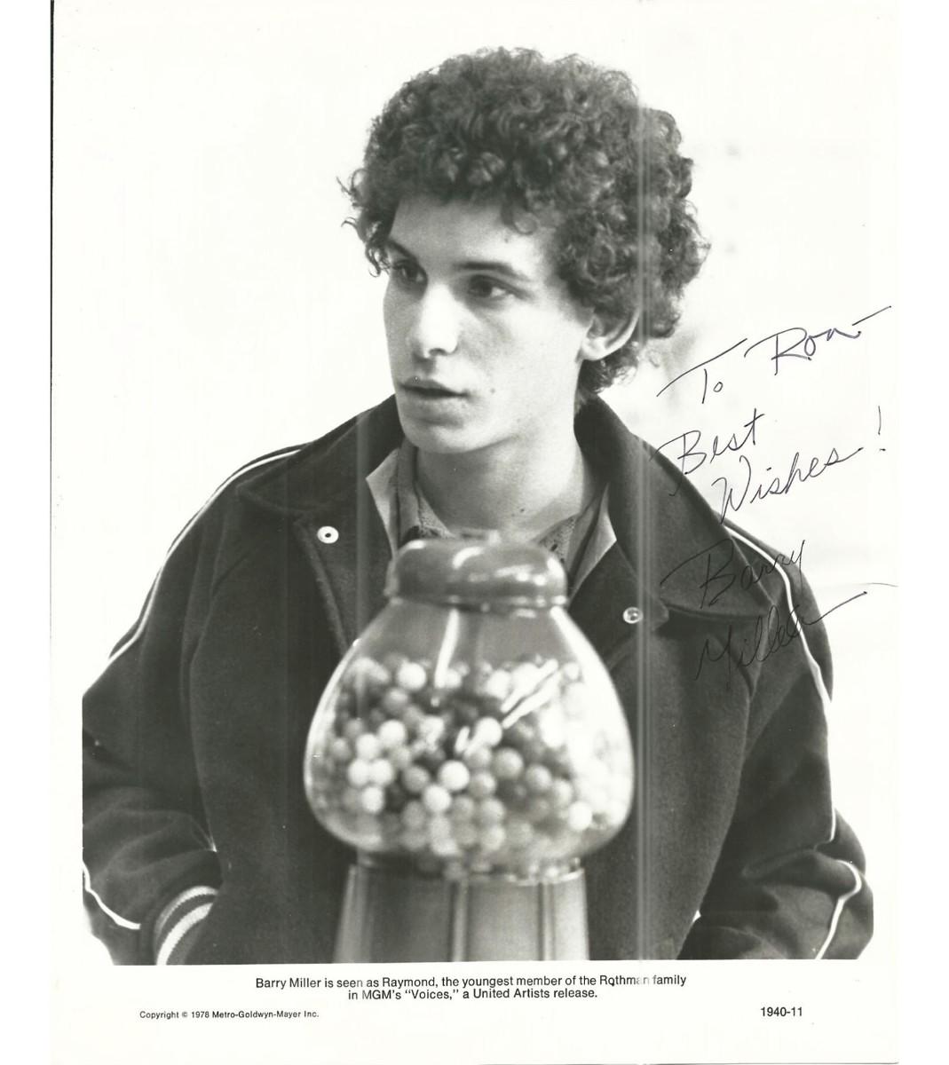 Voices Barry Miller Signed Movie Photo | EstateSales.org