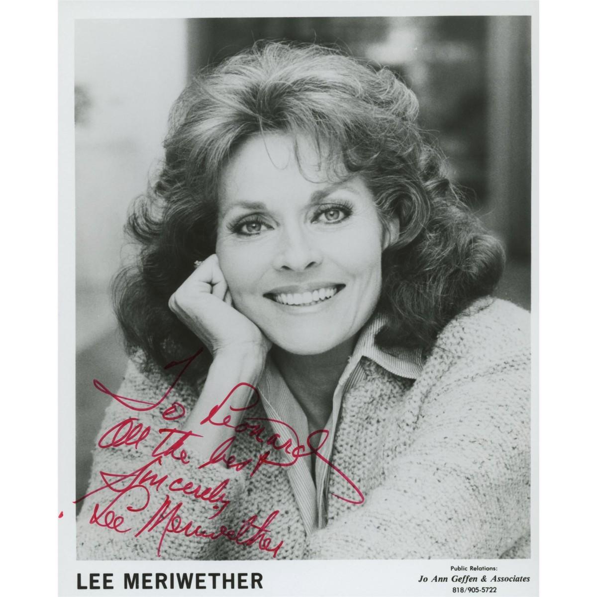 Lee Meriwether signed photo | EstateSales.org