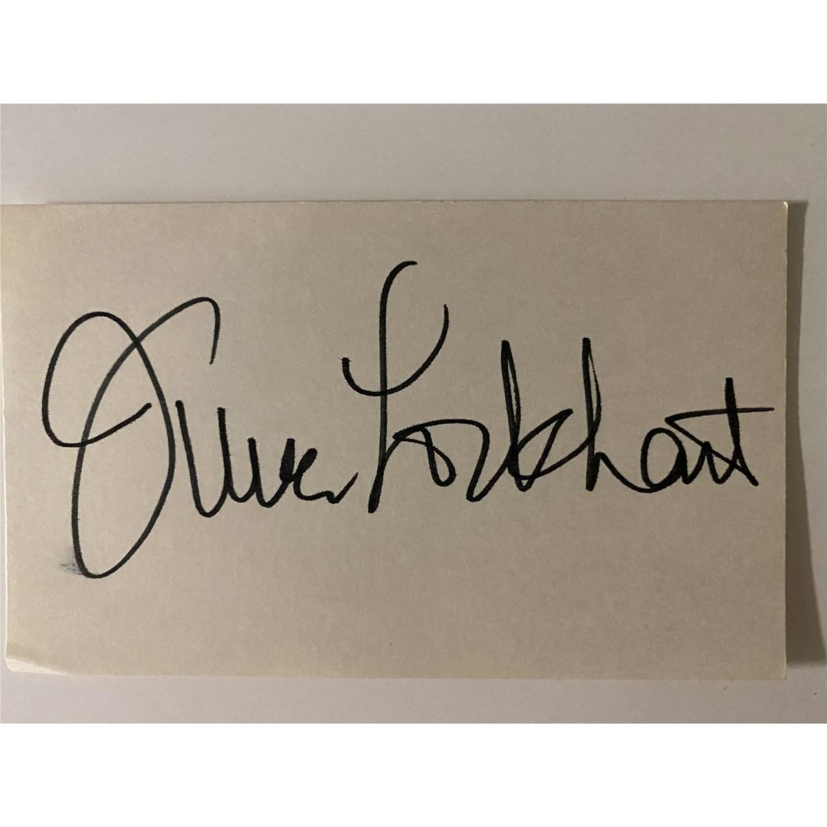 Lassies June Lockhart signature cut | EstateSales.org