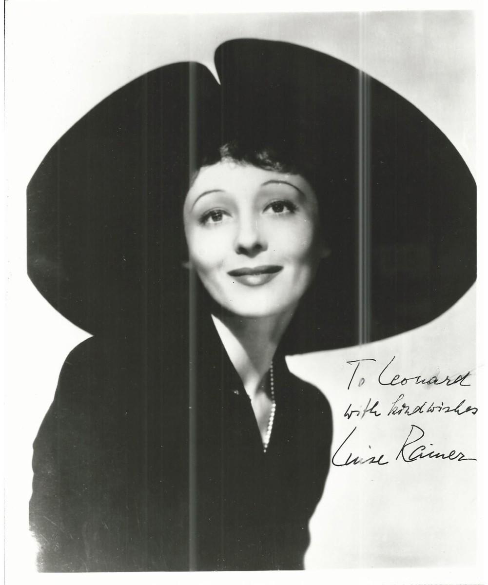 Luise Rainer Signed Photo | EstateSales.org