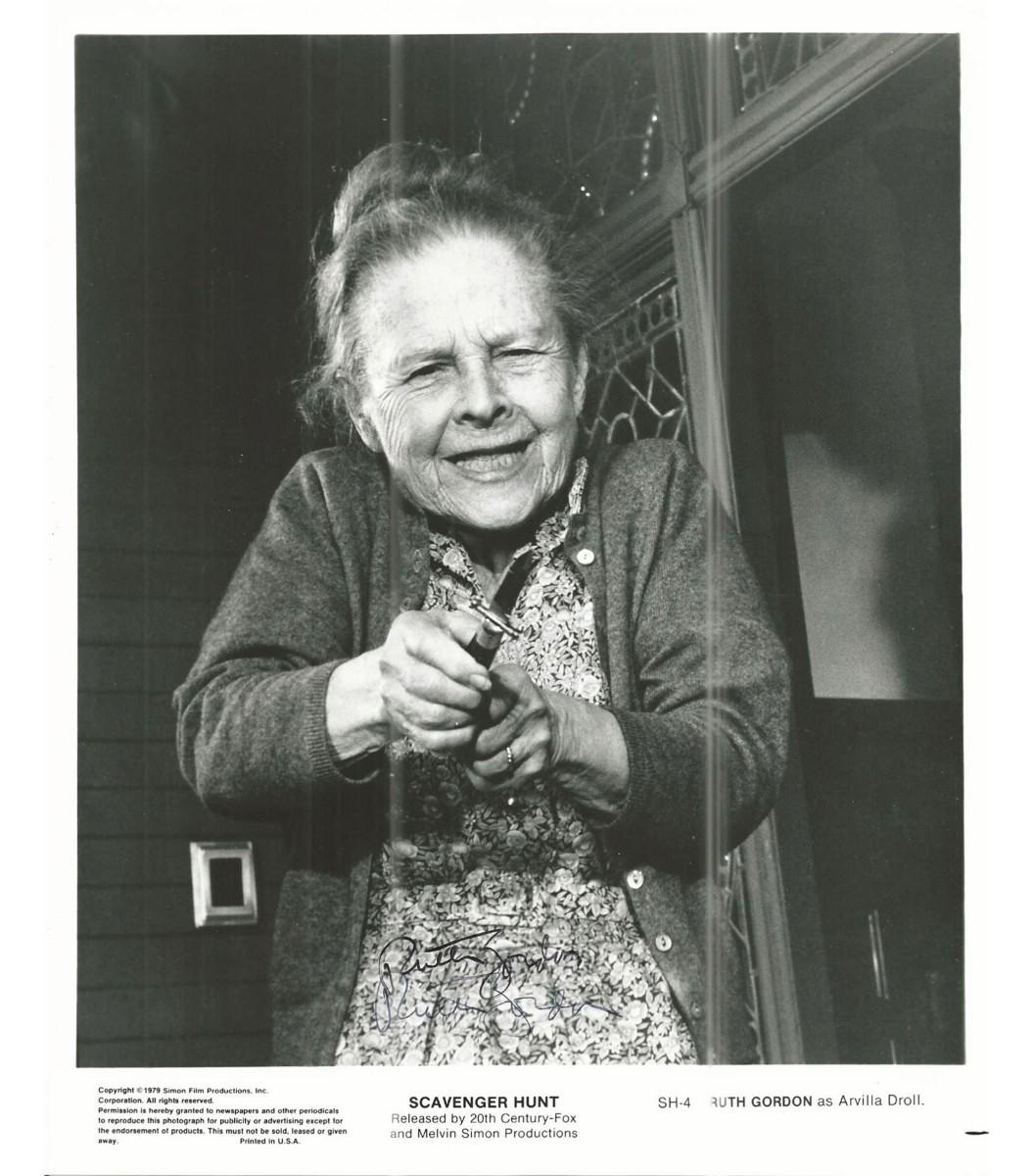 Scavenger Hunt Ruth Gordon signed photo | EstateSales.org