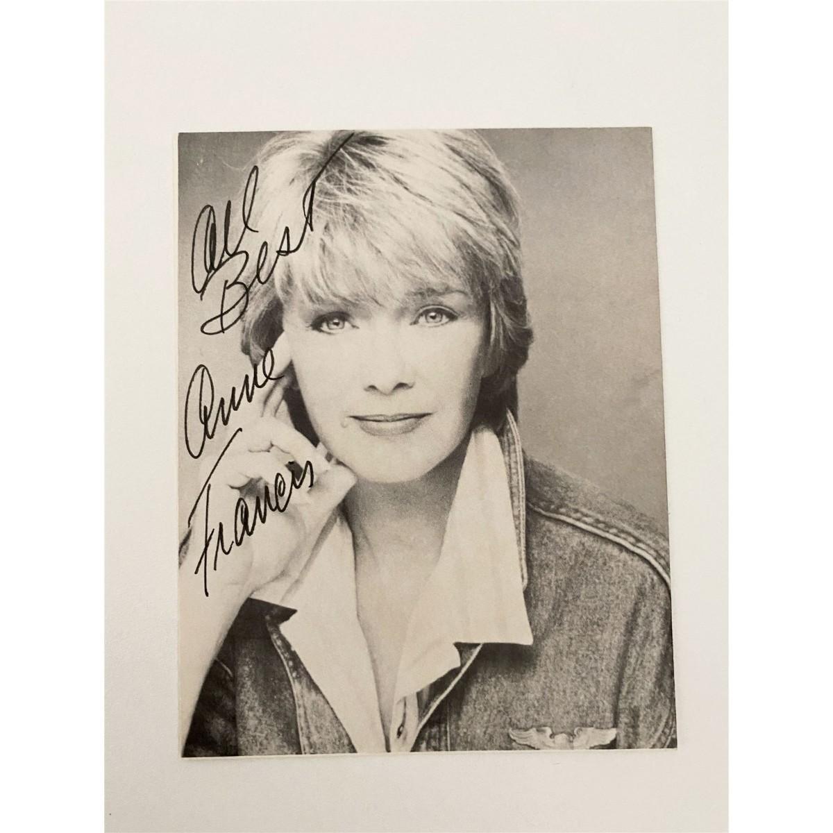 Anne Francis signed photo | EstateSales.org