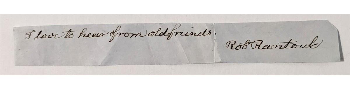 Robert Rantoul Original Signature | EstateSales.org
