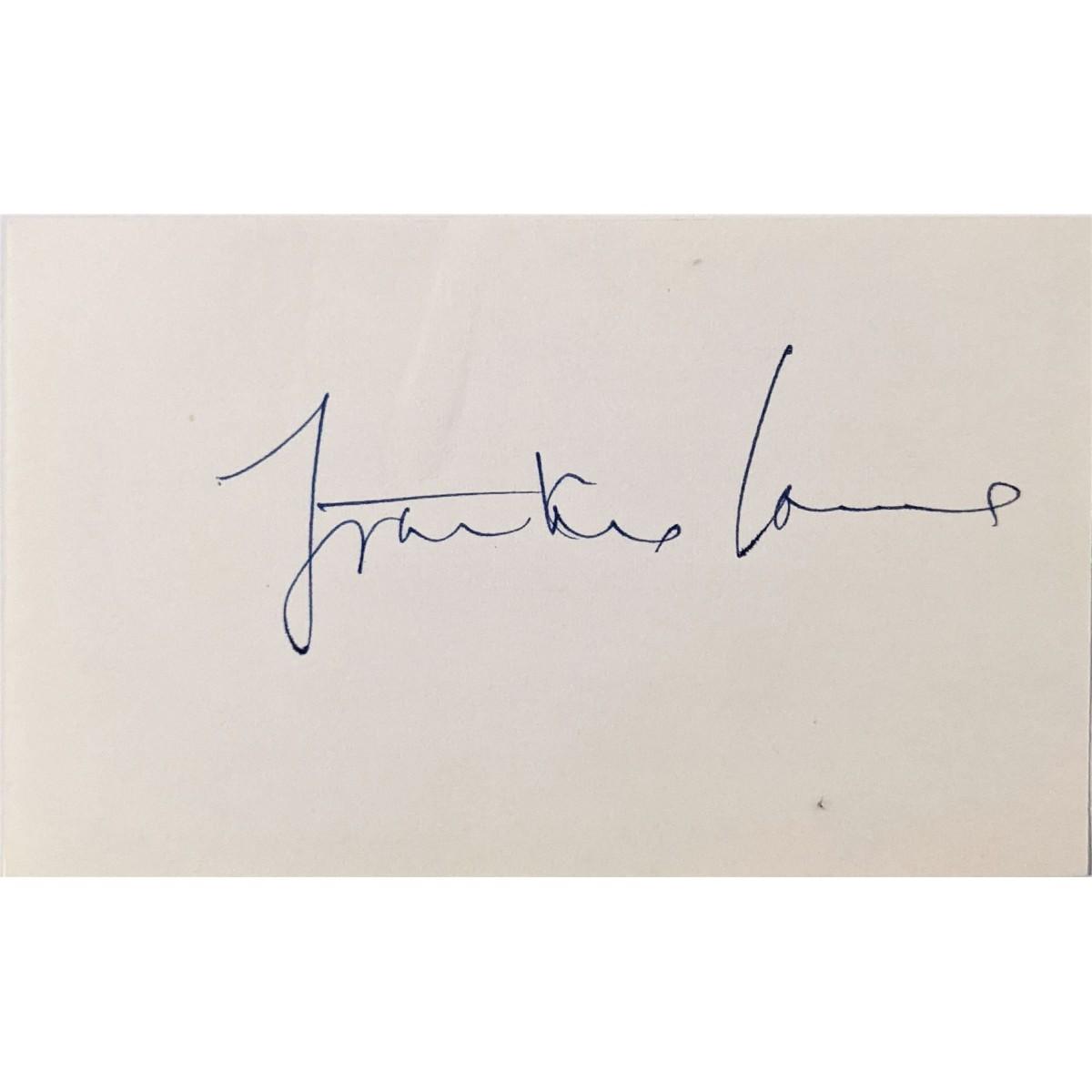 Frankie Laine original signature | EstateSales.org