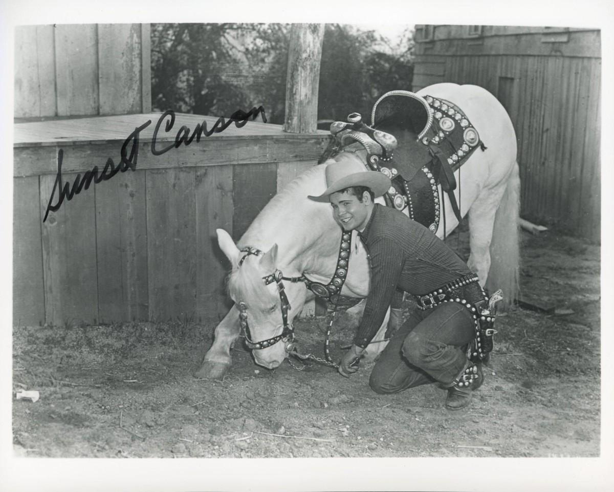 Sunset Carson signed photo | EstateSales.org