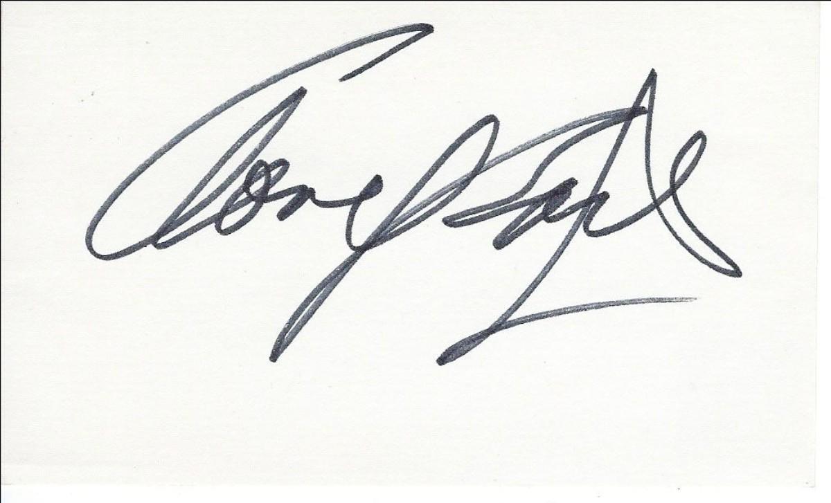 The Ten Commandments Anne Baxter original signature | EstateSales.org