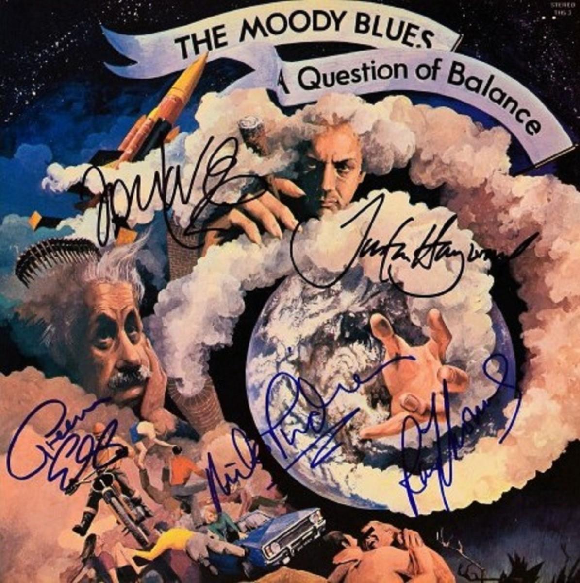 The Moody Blues signed A Question Of Balance album | EstateSales.org