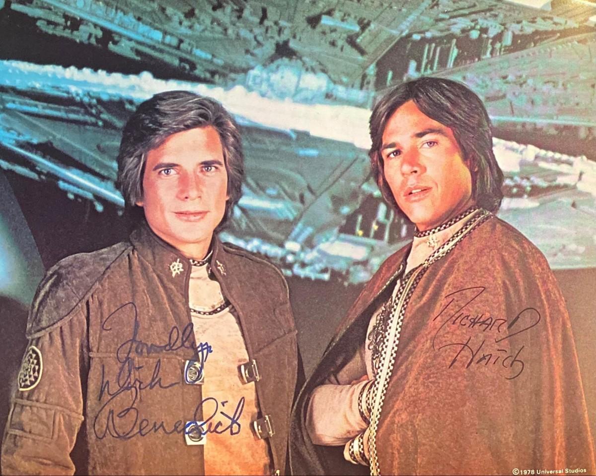 Battlestar Galactica Dirk Benedict and Richard Hatch signed photo ...