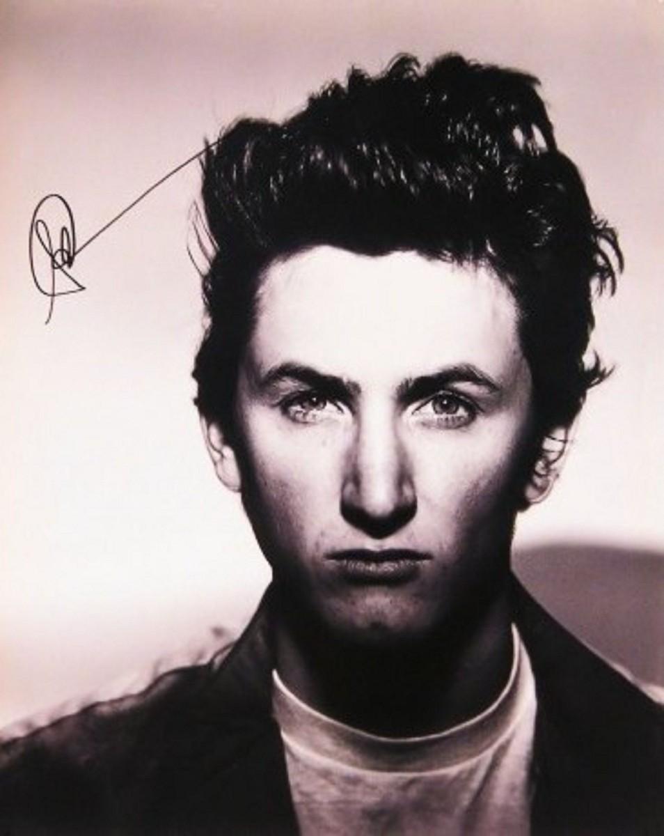 Sean Penn signed portrait photo | EstateSales.org