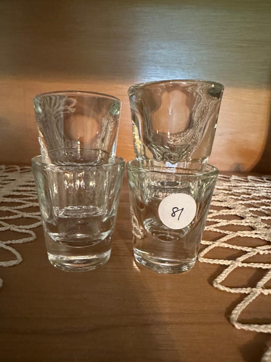 Vintage Clear Heavy Duty Shot Glass (set of 4) | EstateSales.org