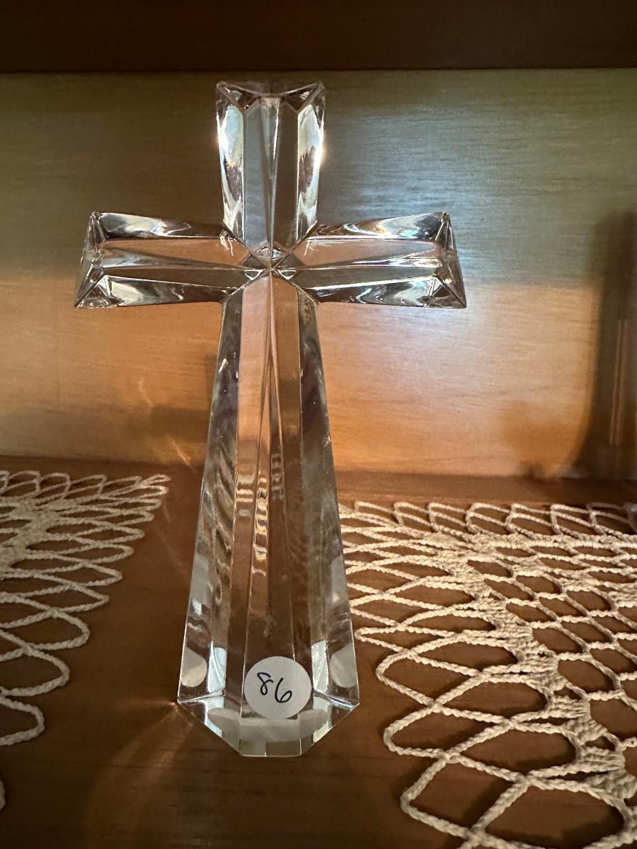 Fine Bohemian Crystal Cross | EstateSales.org