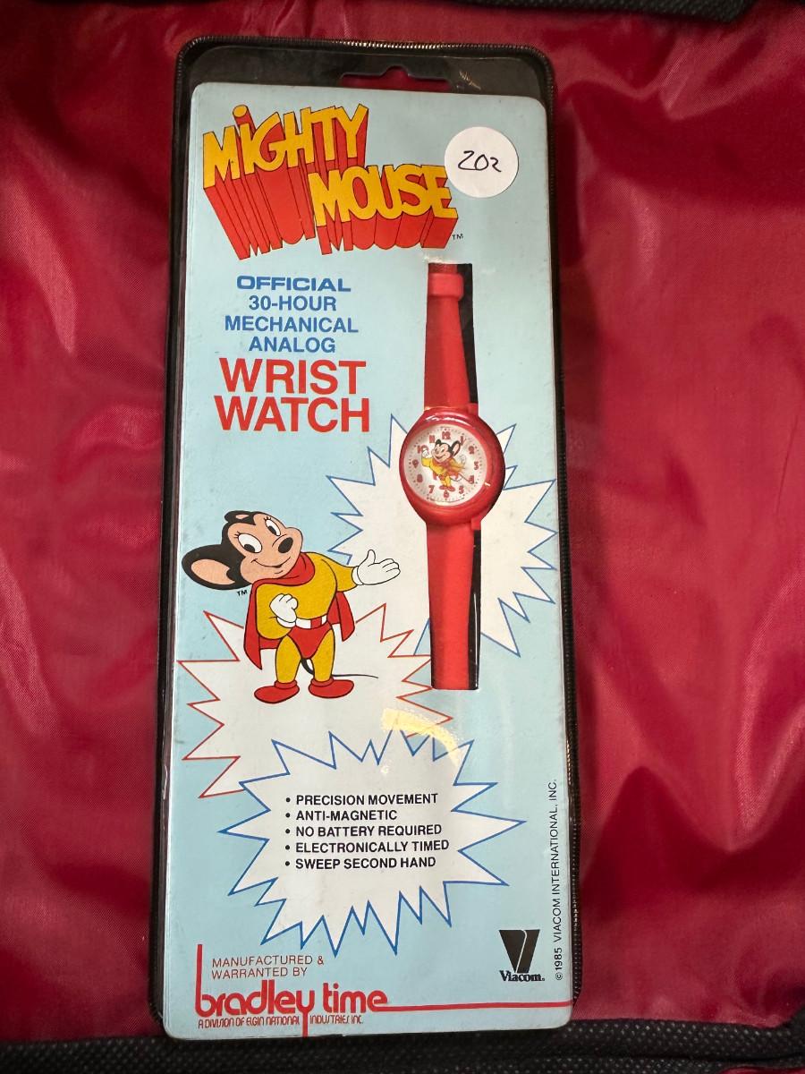 1985 Mighty Mouse Wristwatch by Bradley | EstateSales.org