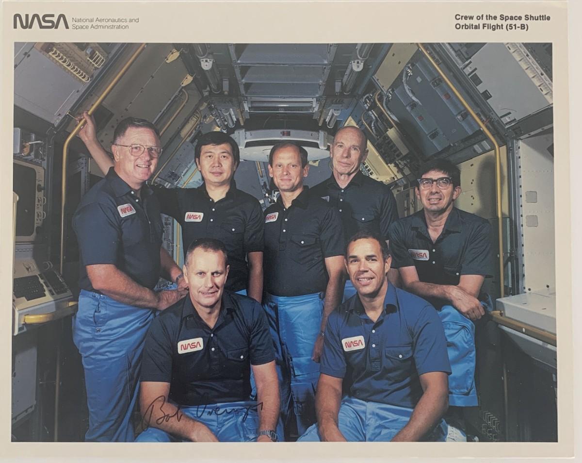 Robert Overmeyer signed photo. Official NASA photo | EstateSales.org