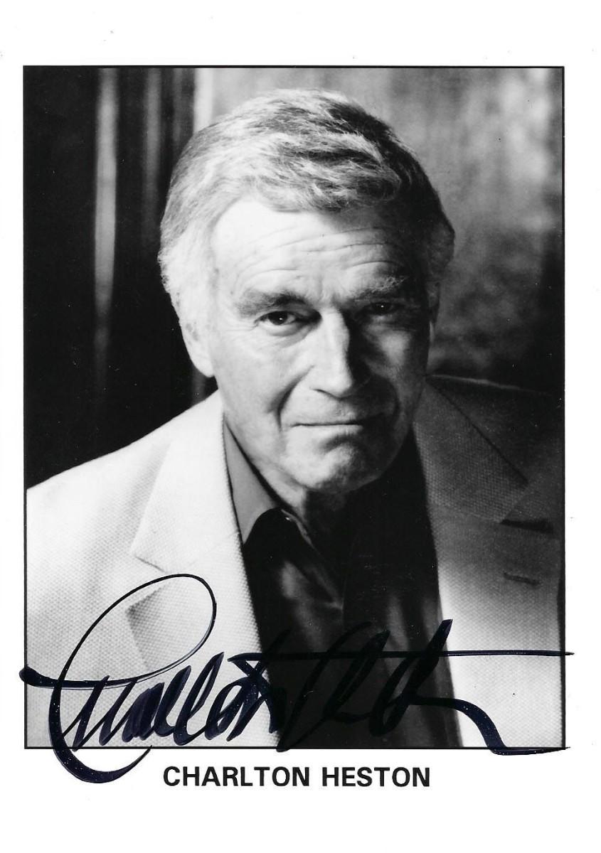 Charlton Heston signed photo | EstateSales.org