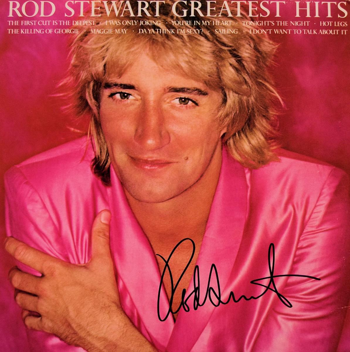 Rod Stewart signed Greatest Hits album | EstateSales.org