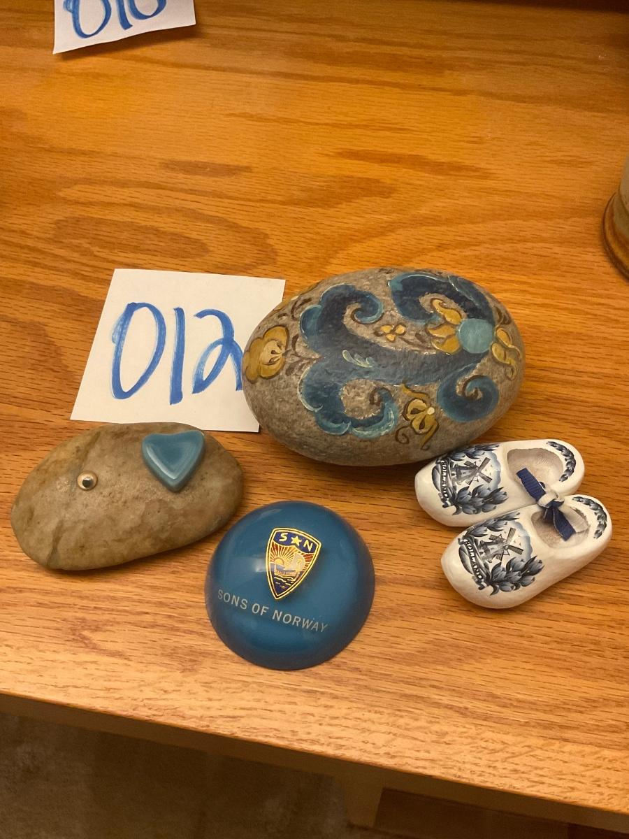 O12-Painted rock plus extras | EstateSales.org