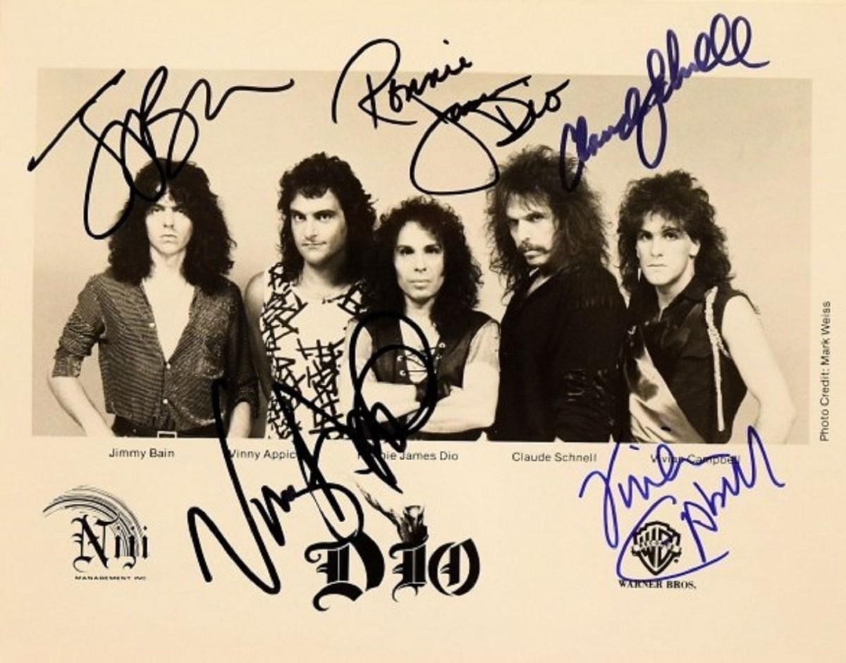 Dio signed promo photo | EstateSales.org