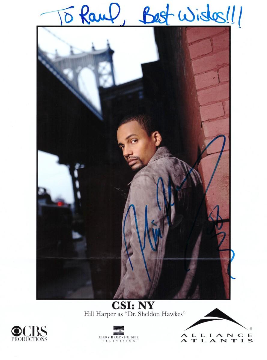 CSI:NY Hill Harper signed photo | EstateSales.org