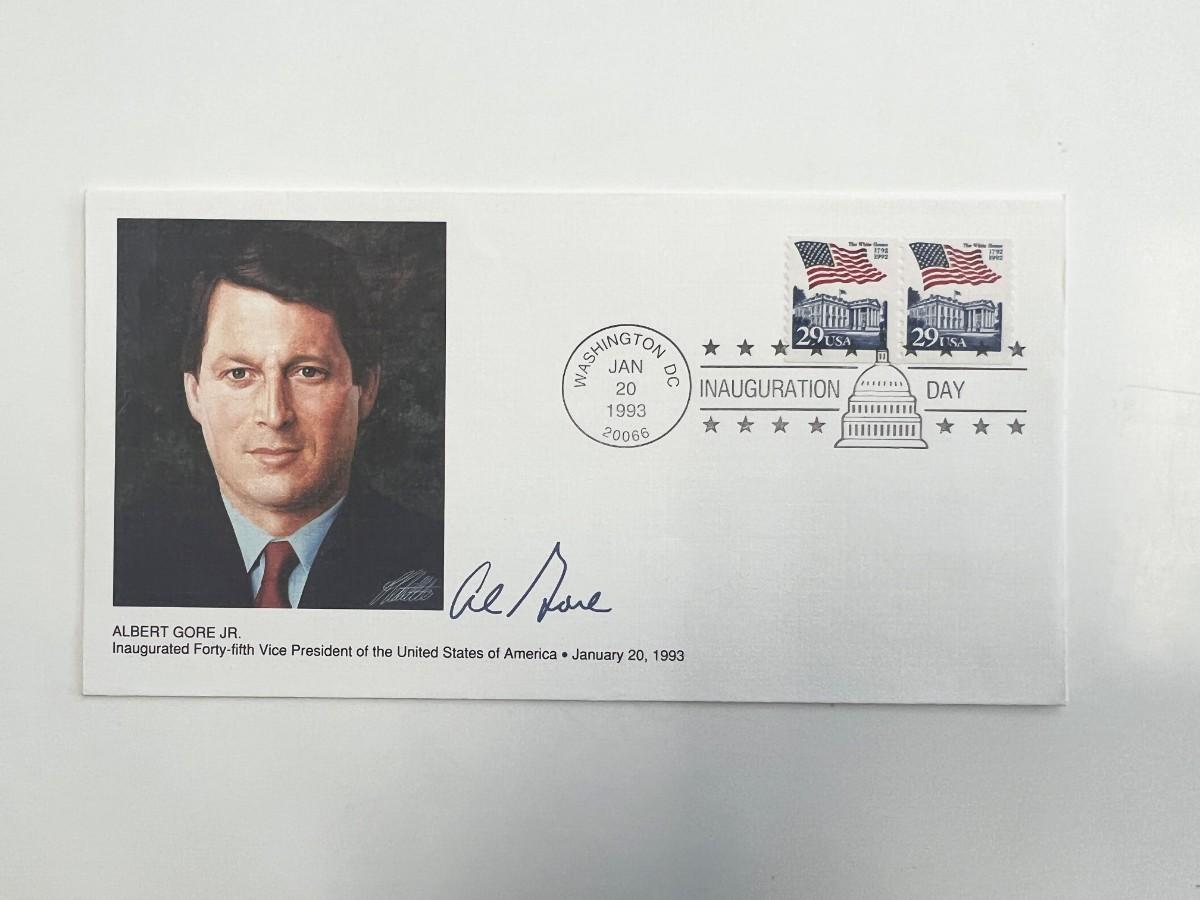 Al Gore facsimile Inauguration Day commemorative cover | EstateSales.org