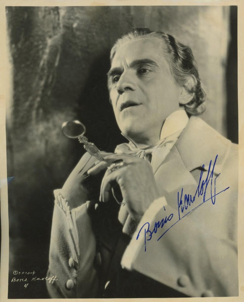 Boris Karloff signed photo | EstateSales.org