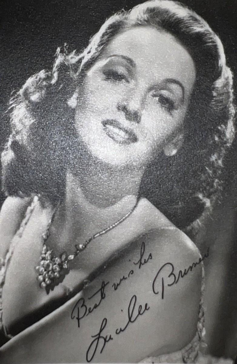Lucille Bremer facsimile signed photo. 3x5 inches | EstateSales.org
