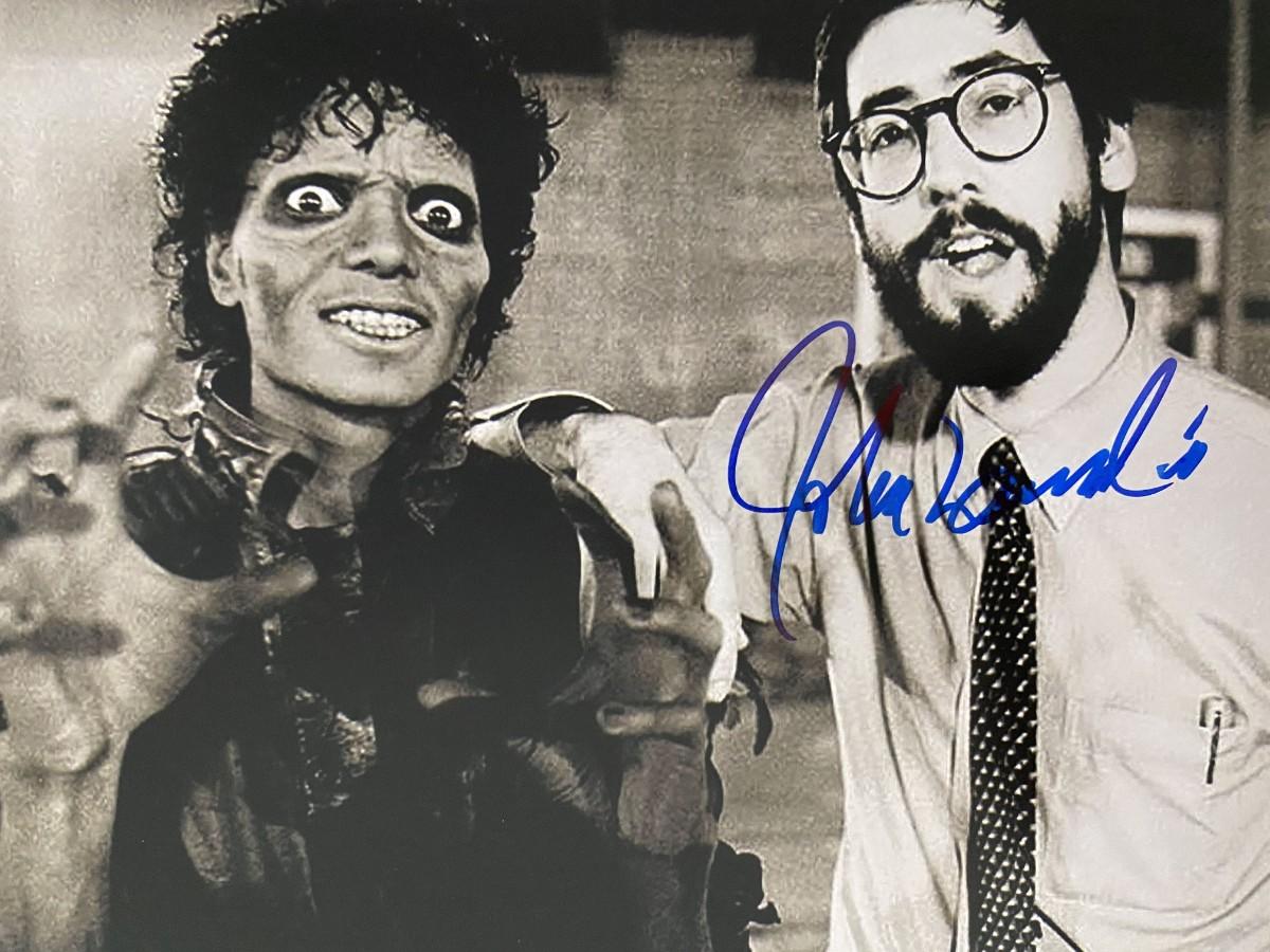 Michael Jackson's Thriller John Landis signed photo | EstateSales.org