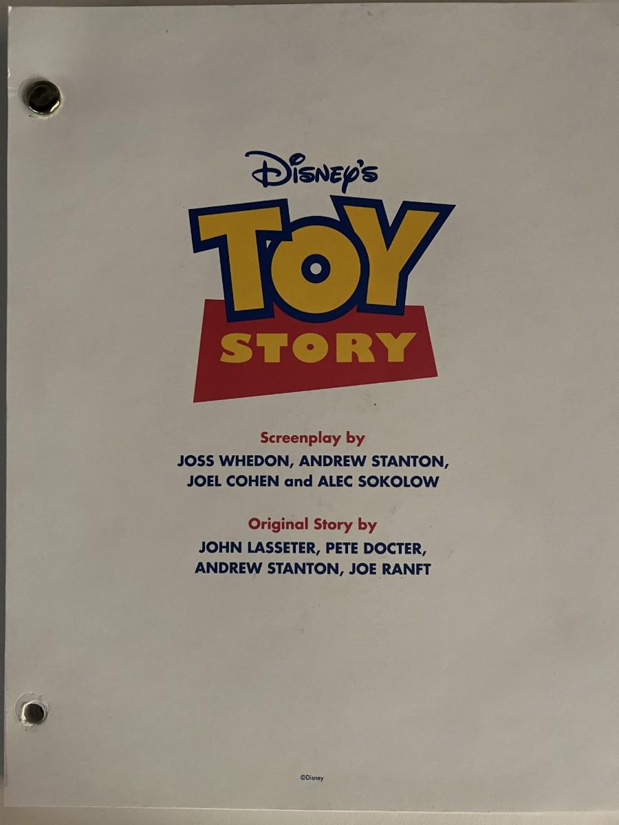 Toy Story Movie script | EstateSales.org