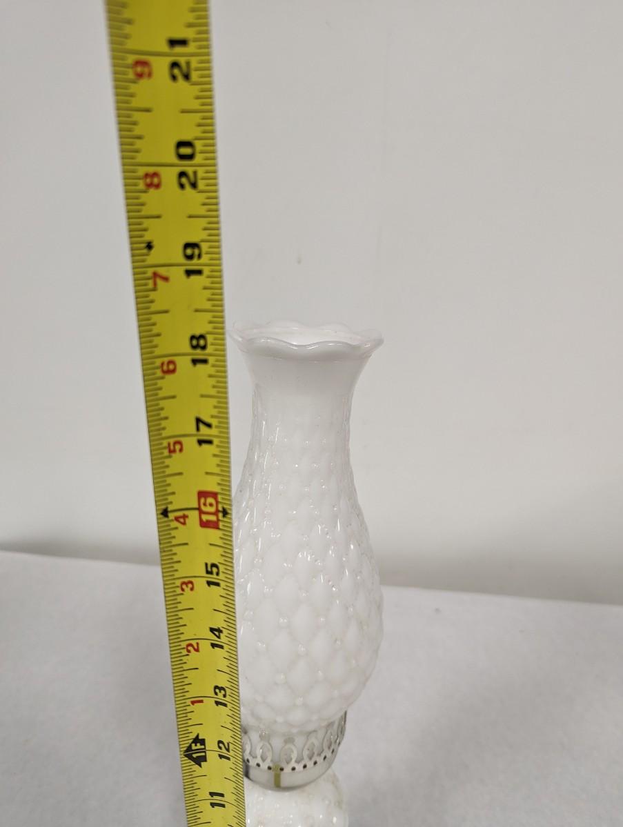 Milk Glass Electric Oil Lamp Style