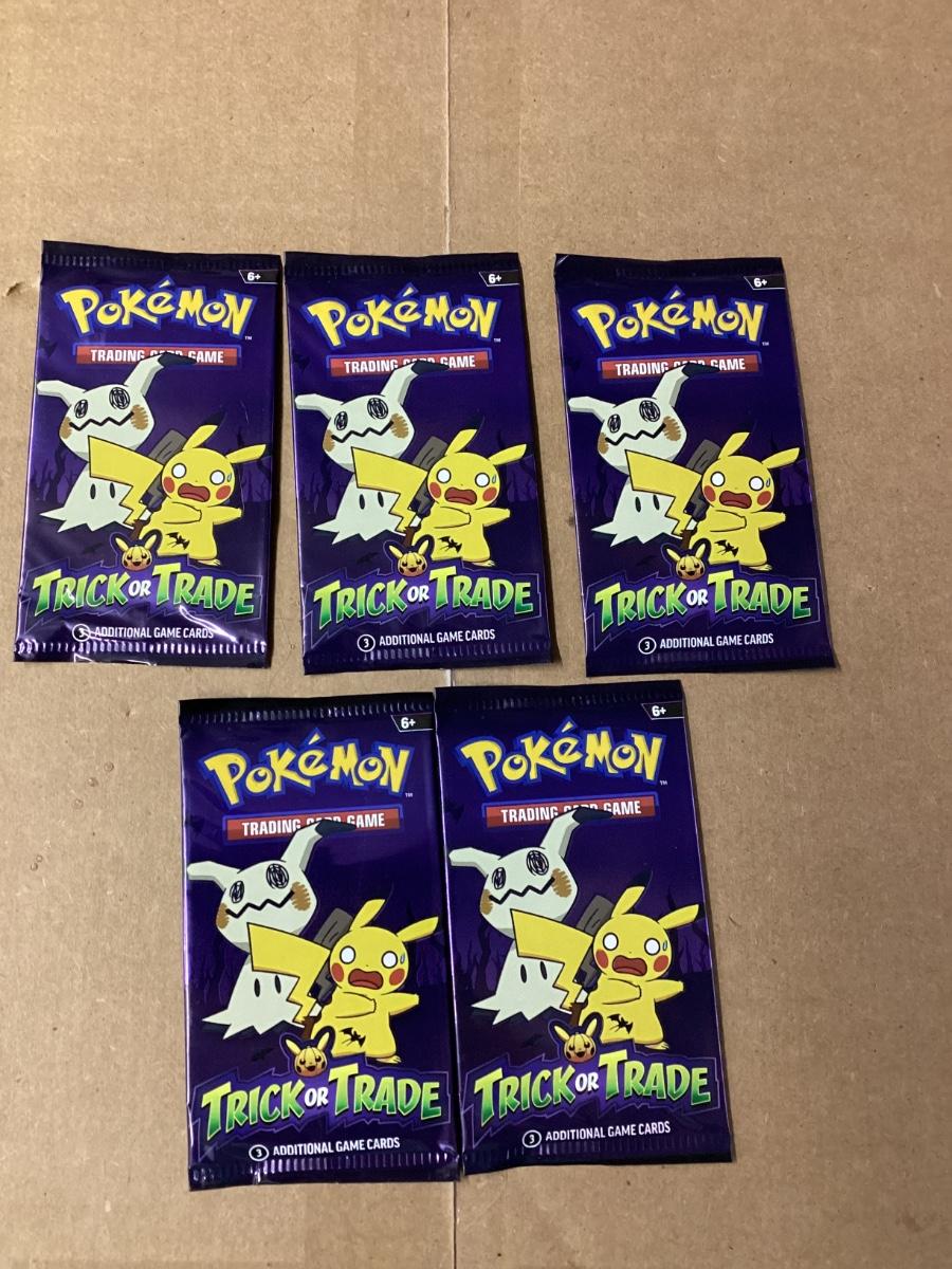 Pokémon trick or trade 5 wax pack lot | EstateSales.org