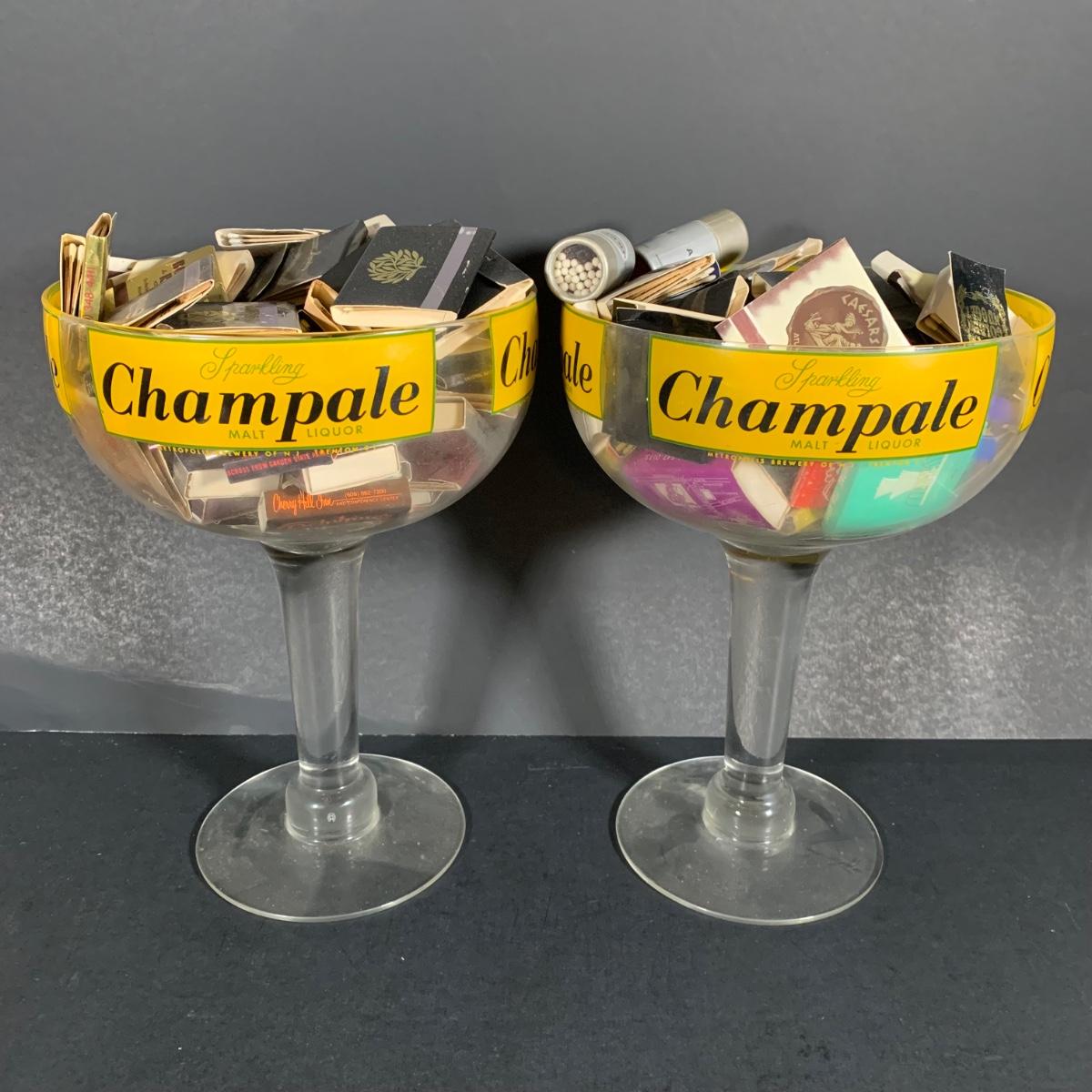 LOT 98 B: Vintage Matchbook Collection W/ Large Sparkling Champale Malt ...