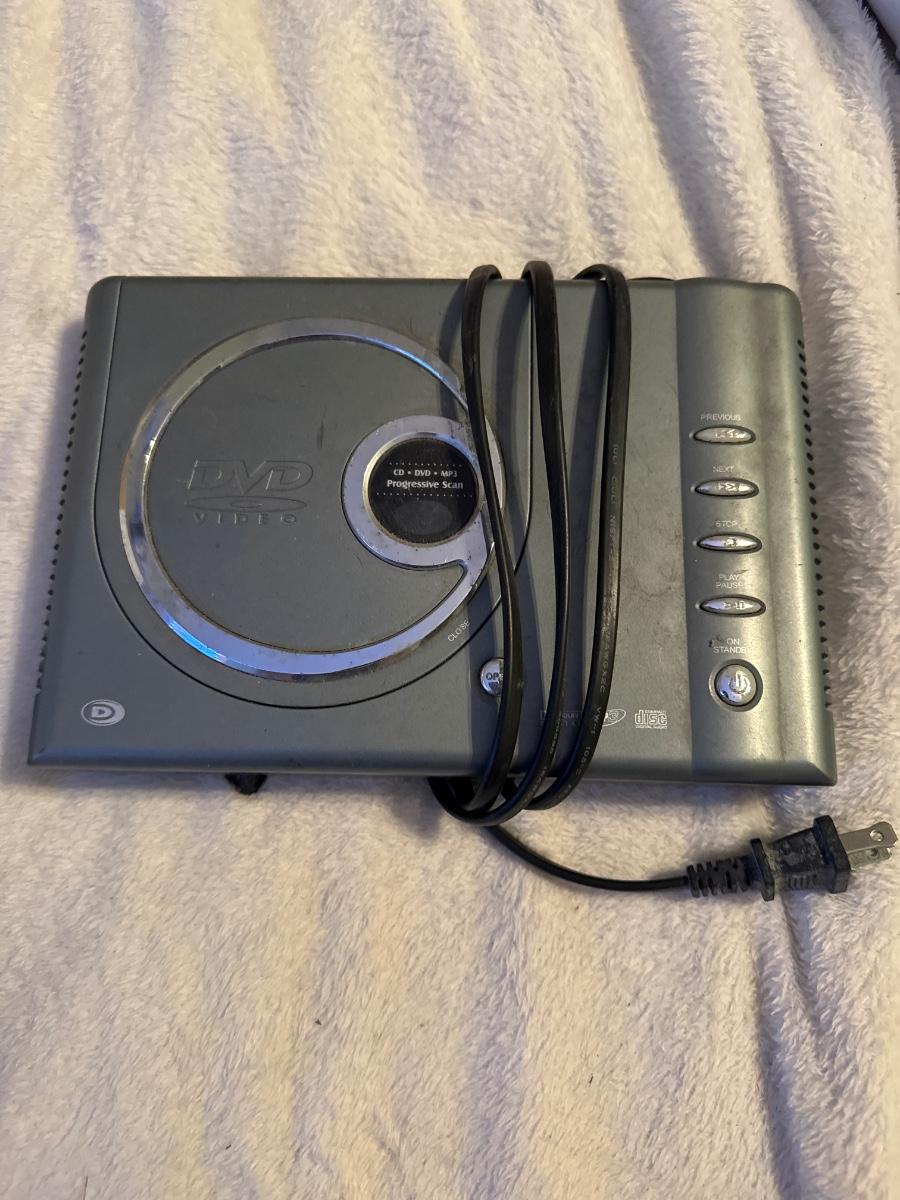 Dolby Laboratories Gray Silver DVD MP3 CD Mini Player OLDER, Tested ...